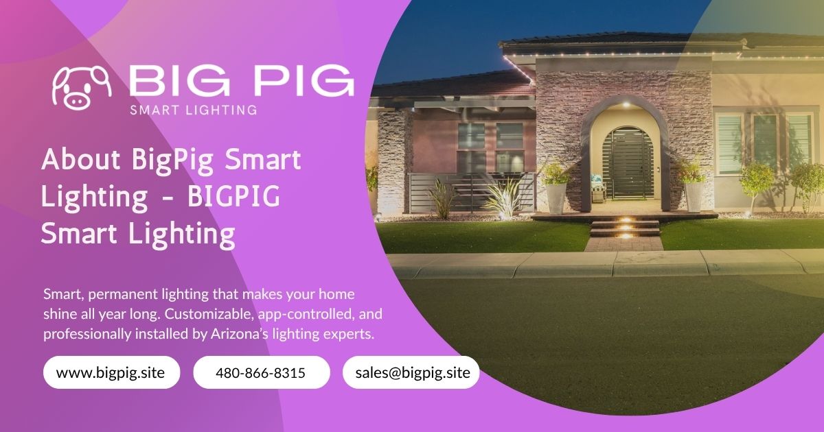 About Big Pig Smart Lighting | Arizona’s Smart Lighting Experts