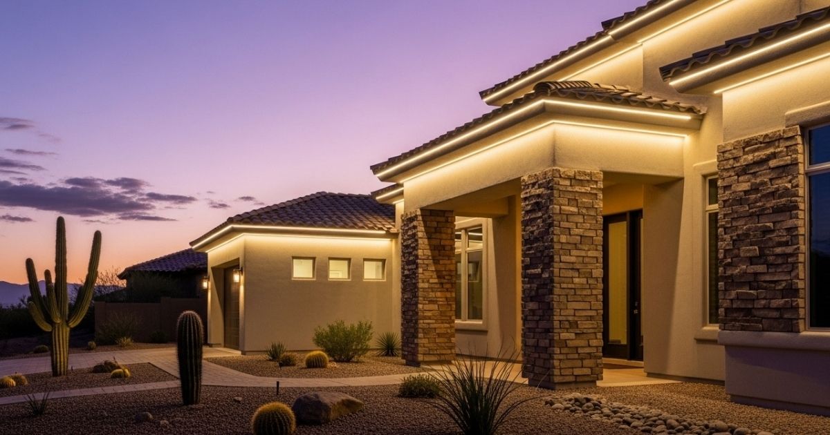 Best Permanent Lighting for Arizona Homes | Big Pig