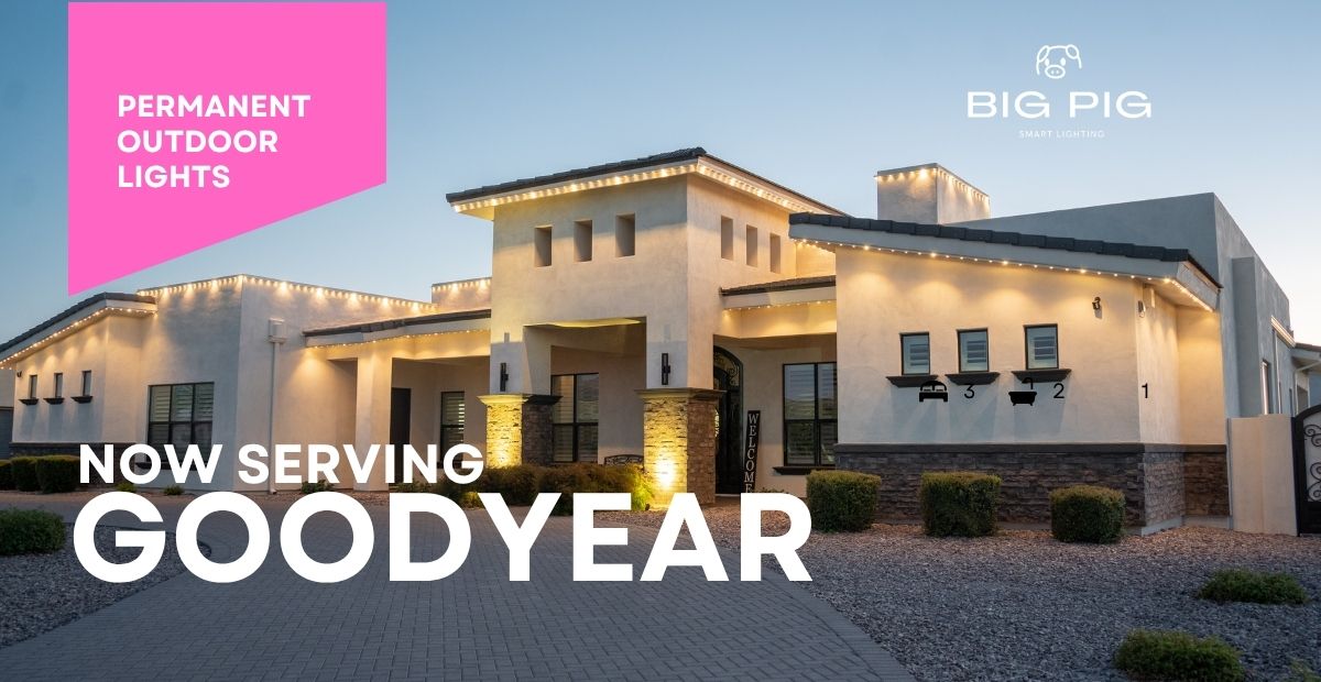 Permanent Outdoor Lights Goodyear | Big Pig Smart Lighting